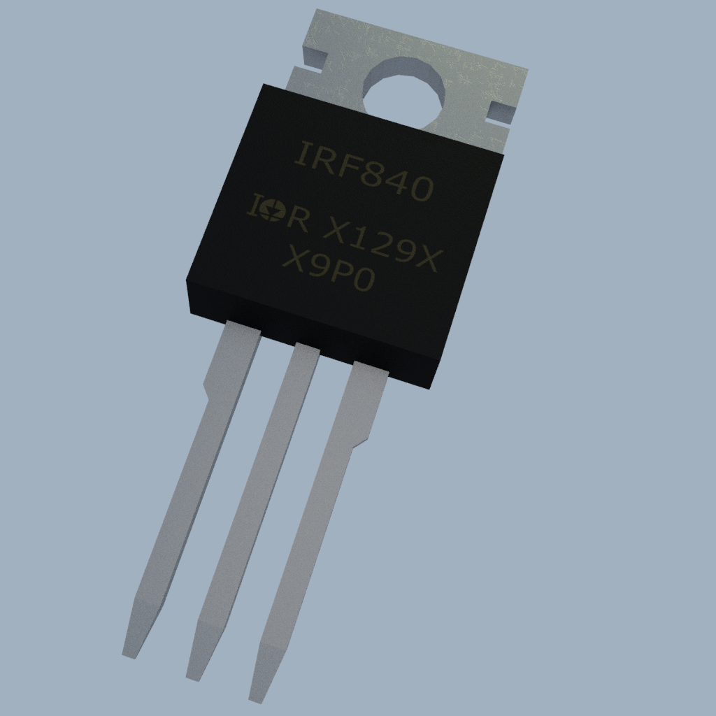 TO-220 transistor Free 3D Model - .blend - Free3D
