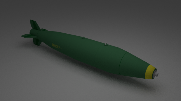 MK-83 Bomb Free 3D Model - .3ds .obj .dae .blend .fbx .mtl .tga .sldprt ...