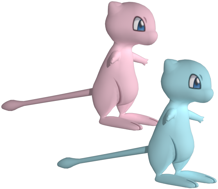 Mew (Pokemon) Free 3D Model - .dae .fbx - Free3D