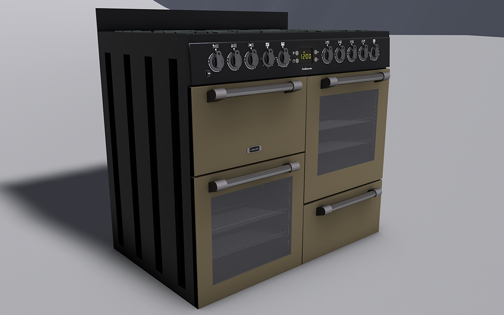 Range cooker cookmaster Free 3D Model - .3ds .obj .c4d .mtl - Free3D