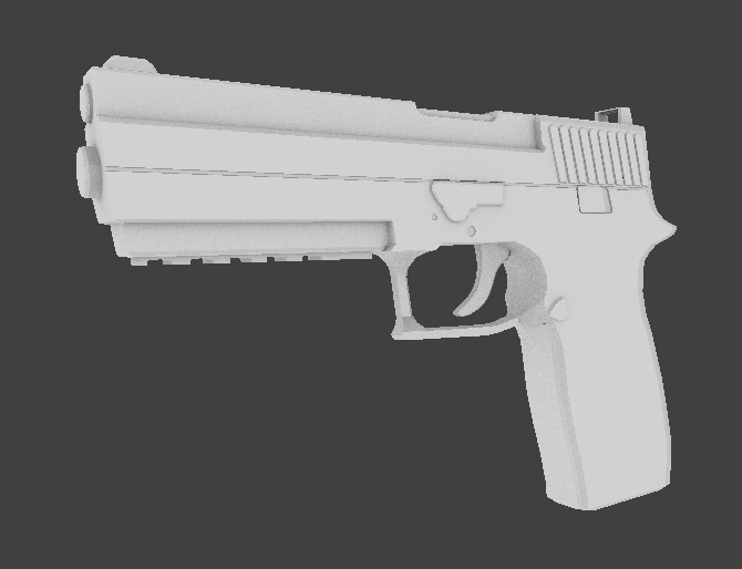 Pistol Free 3D Model - .3ds .obj .dae .blend .fbx - Free3D