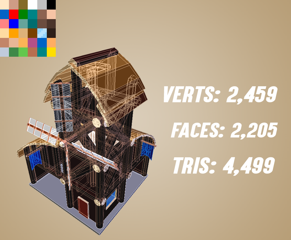 Low poly Stylized Windmill Free 3D Model - .OBJ .FBX .blend - Free3D