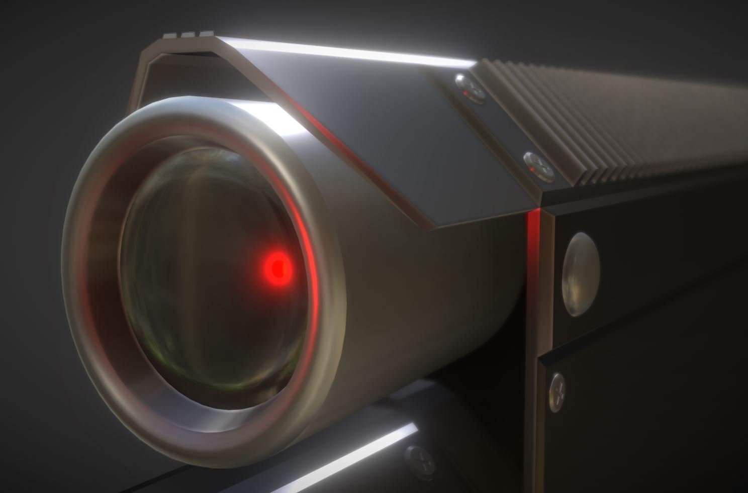 Futuristic Weapon Concept High-Poly Free 3D Model - .obj .dae .blend ...