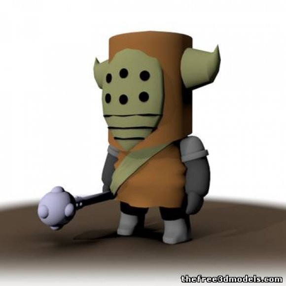 Castle Crashers Bandit Free 3D Model - .obj .c4d - Free3D