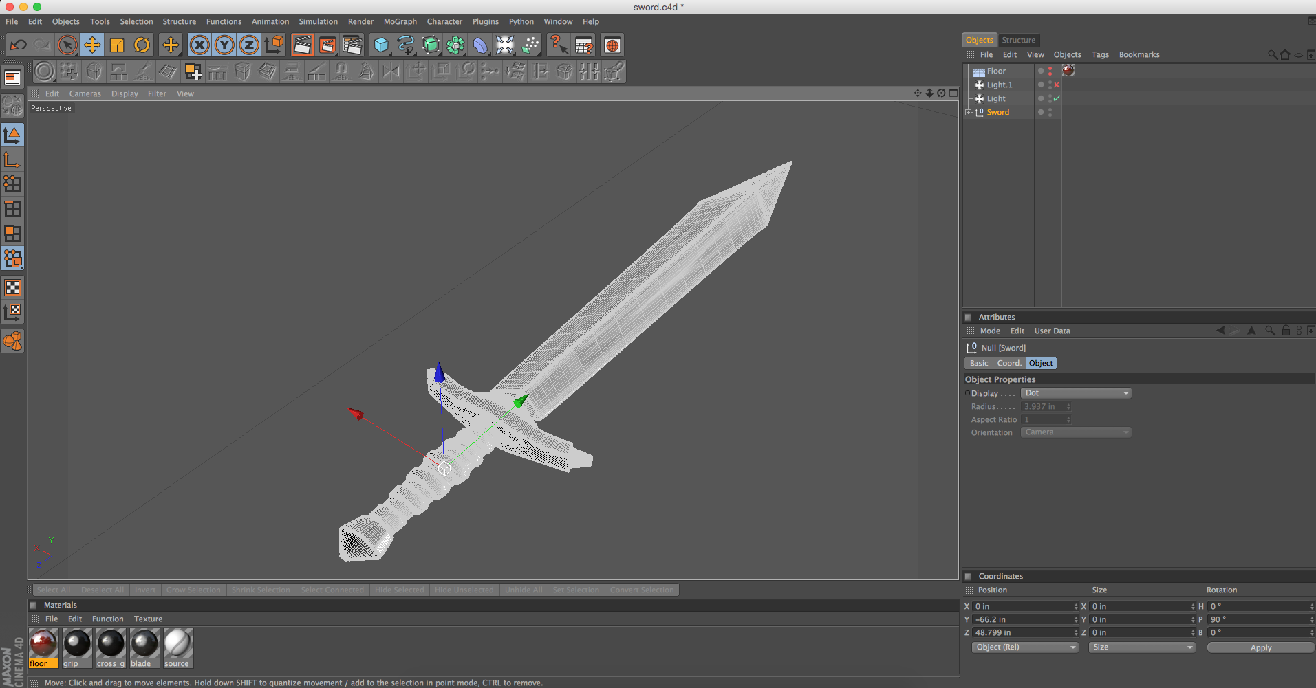 Sword Free 3D Model - .obj .c4d - Free3D