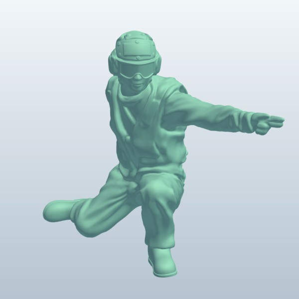 Scale Flight Deck CrewCatapult Officer v1 Free 3D Model - .obj .stl ...