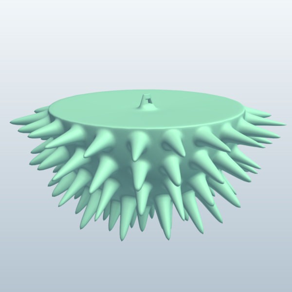 Spiked Hemisphere v1 Free 3D Model - .obj .stl - Free3D