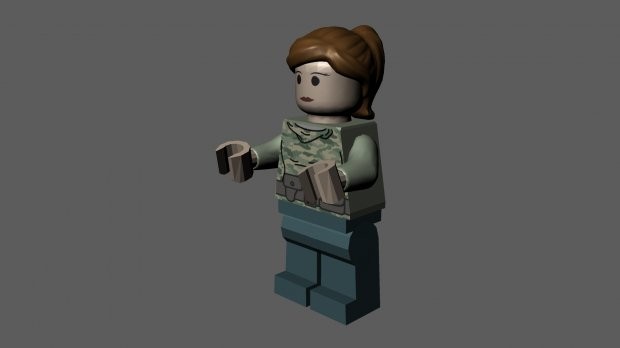 LEGO Princess Leia Endor Free 3D Model - .obj .mb .fbx .mtl - Free3D