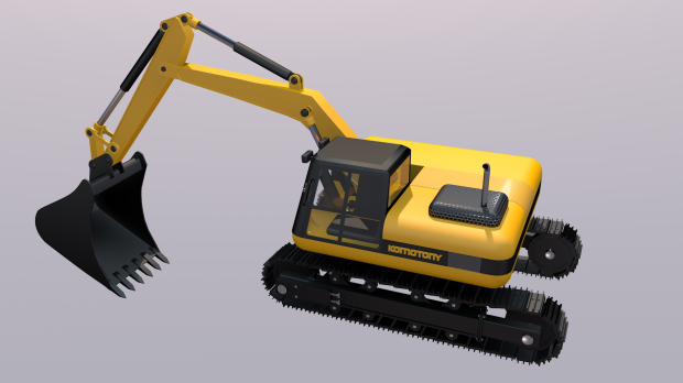 Excavator Free 3D Model - .c4d - Free3D