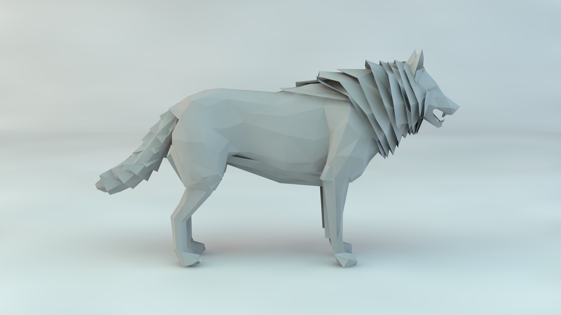 Low poly wolf Free 3D Model - .3ds .obj .dae .c4d .fbx - Free3D
