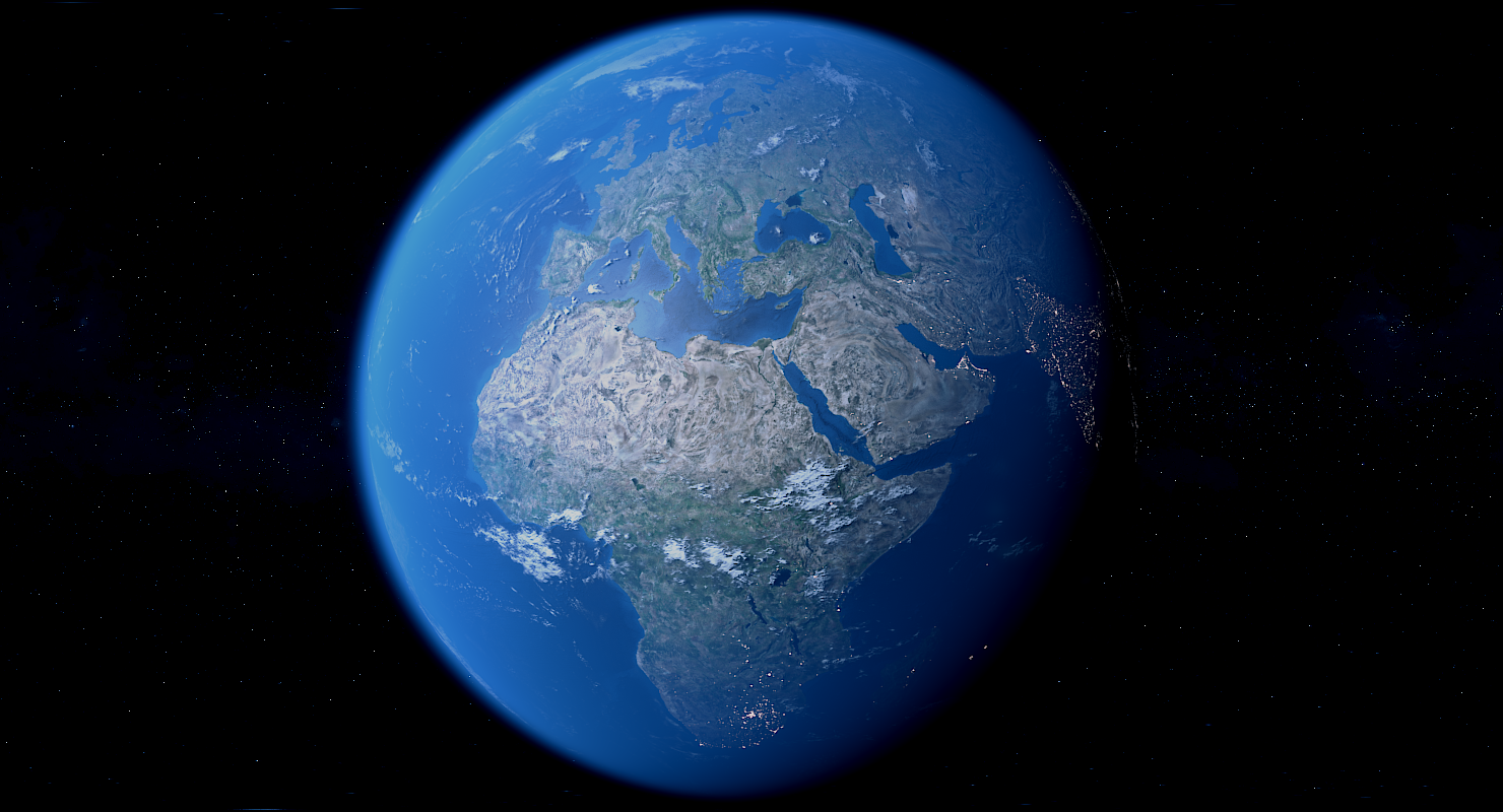 Earth Photorealistic 2K Free 3D Model - .blend .fbx .obj .mtl - Free3D