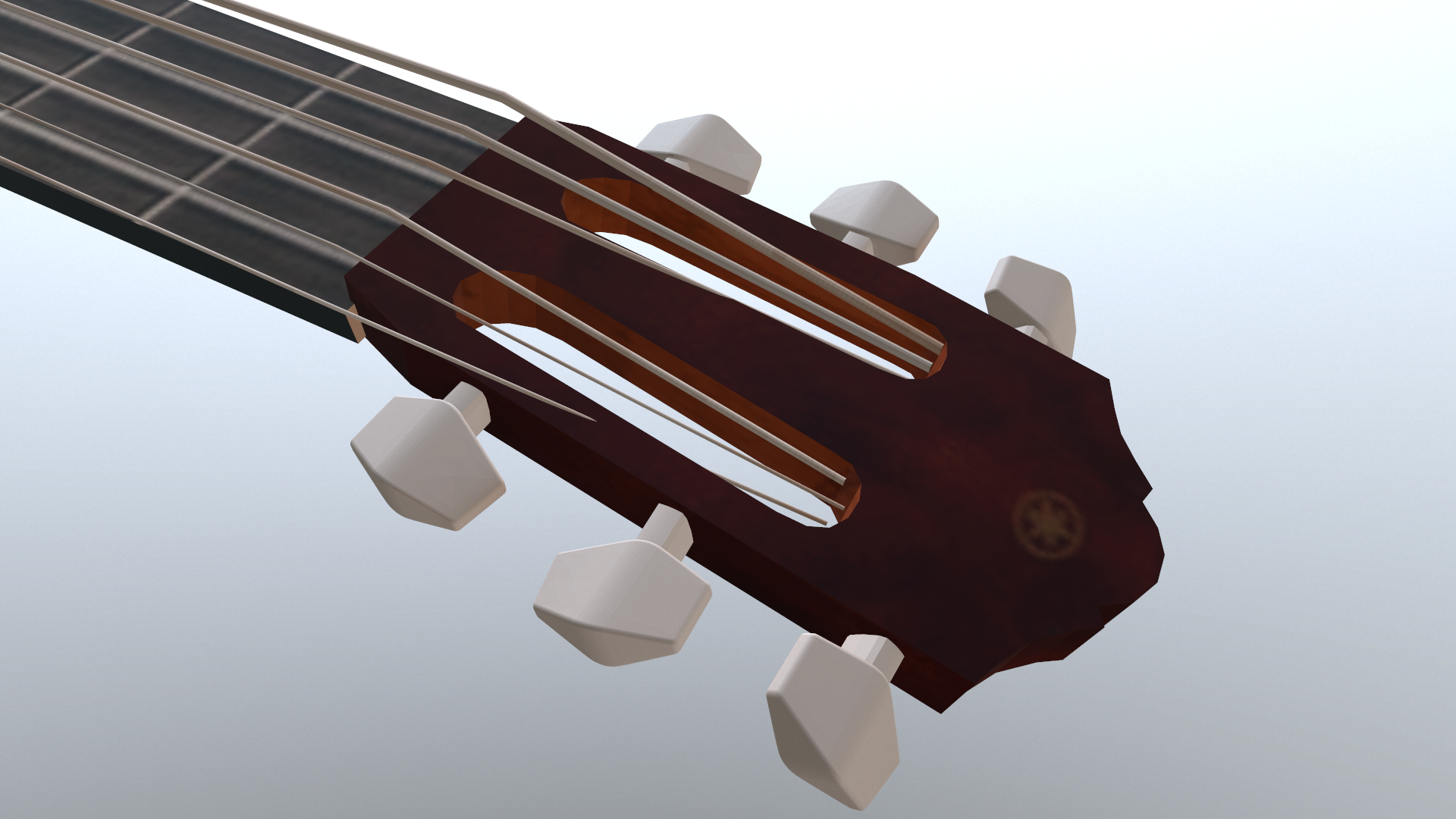 Guitar LowPoly Free 3D Model - .obj .fbx - Free3D