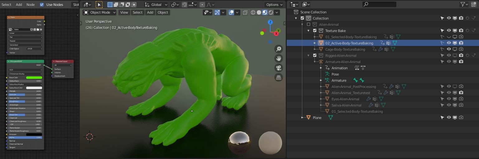 Alien Animal Update in Blender-2.8x Free 3D Model - .blend .unity .obj ...