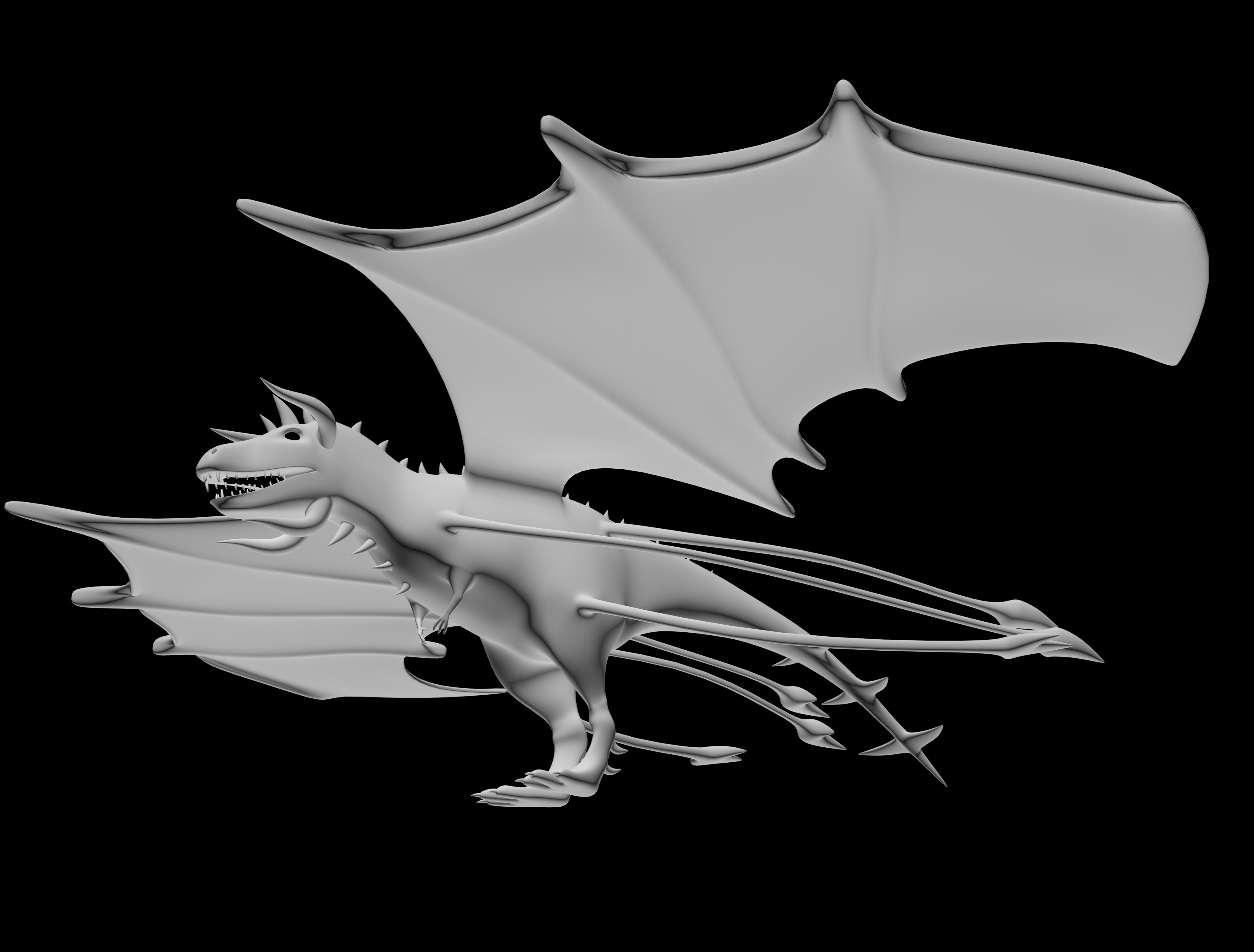 DinoDragon Free 3D Model - .3ds .obj .ma .fbx - Free3D