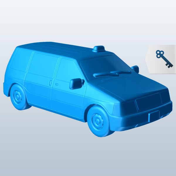 Van Taxi v1 Free 3D Model - .obj .stl - Free3D