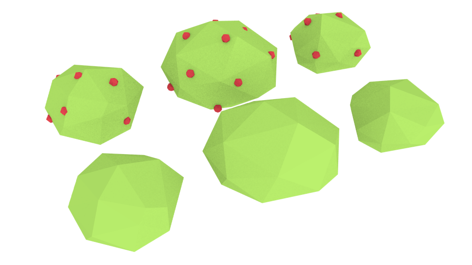 Low Poly Bushes Free 3D Model - .blend .fbx - Free3D