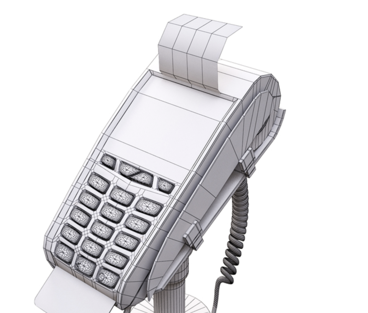 POS Terminal with Credit Card Free 3D Model - .obj .max - Free3D