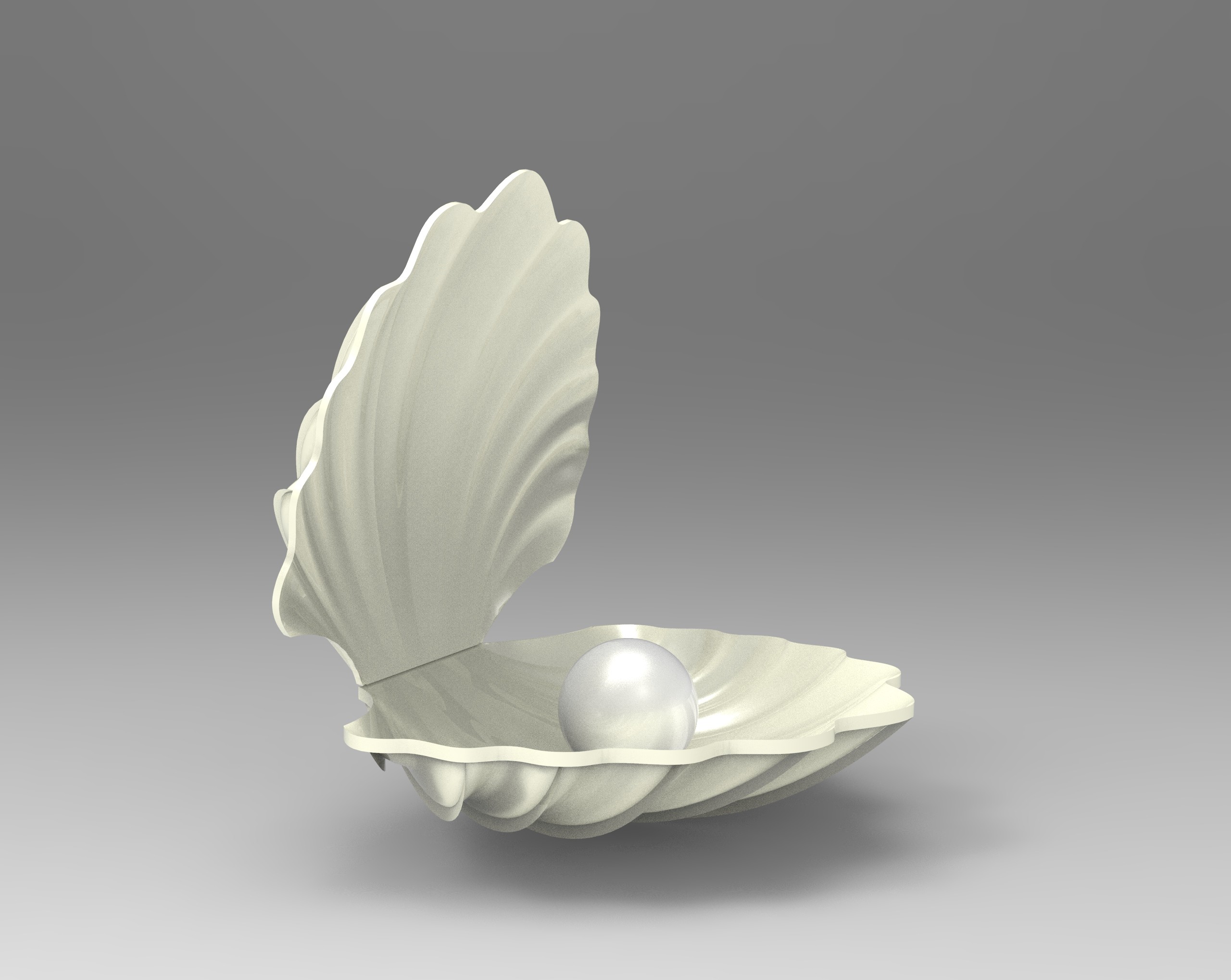 Pearl in Shell Free 3D Model - .3dm - Free3D