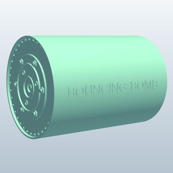 Bouncing bomb v1 Free 3D Model - .obj .stl - Free3D