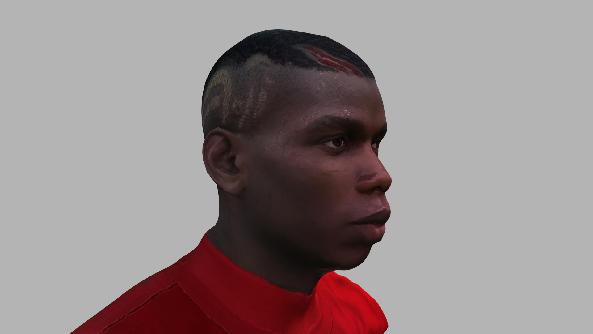 Paul Pogba face Free 3D Model - .3ds .obj .dae .blend .stl - Free3D