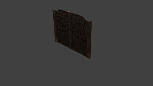 Gate Low Poly Free 3D Model - .obj .dae .blend .fbx .mtl - Free3D