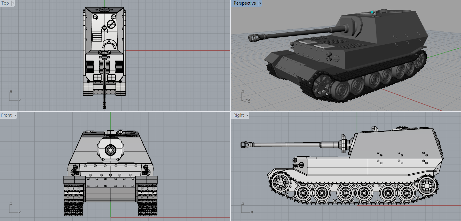 Ferdinand tank Free 3D Model - .3dm - Free3D