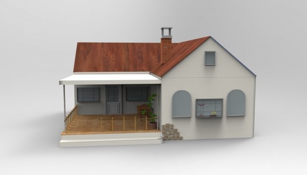 House Free 3D Model - .obj .fbx - Free3D
