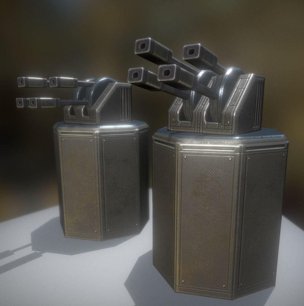 Laser Gun Tower Free 3D Model - .abc .x3d .x .wrl .stl .raw .ply .obj ...