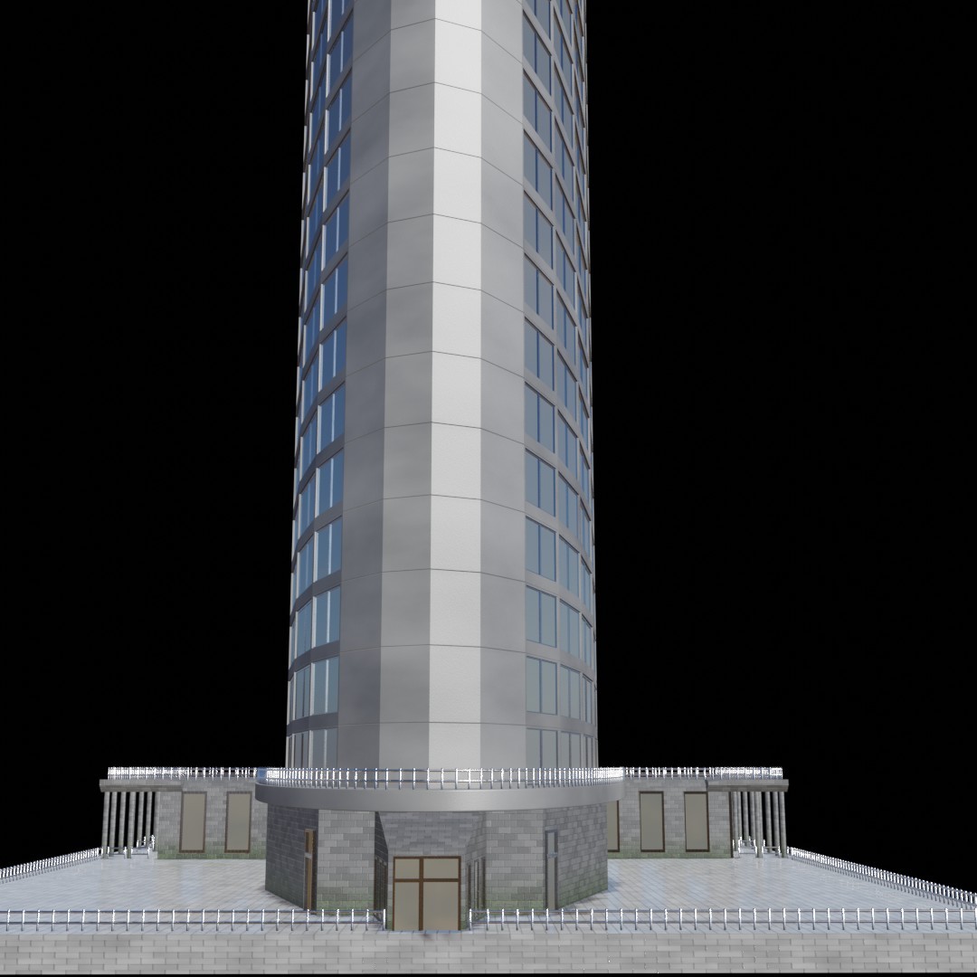 High-rise building (no textures needed) Free 3D Model - .blend - Free3D