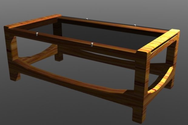 3D wooden table Free 3D Model - .obj .fbx - Free3D