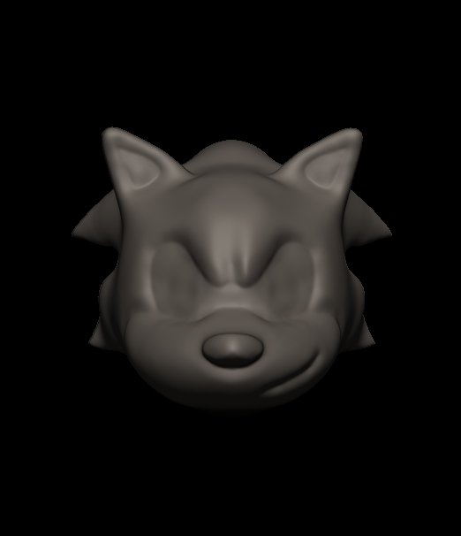Sonic Simple Face Free 3D Model - .obj - Free3D