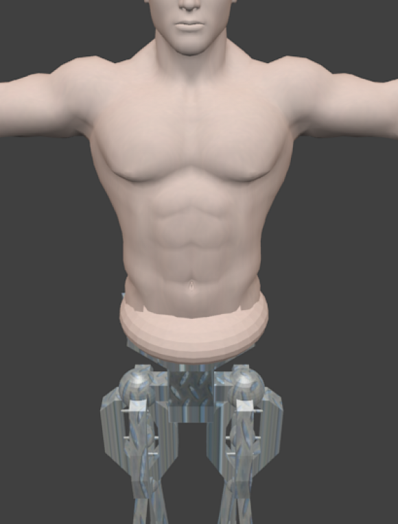 Half man half robot Free 3D Model - .dae - Free3D