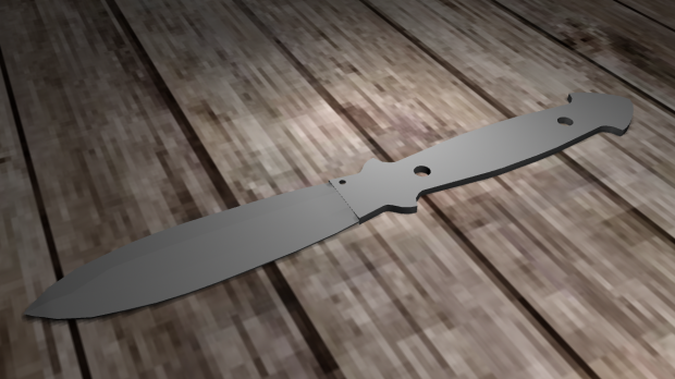 Classic knife Free 3D Model - .mb .blend .fbx - Free3D