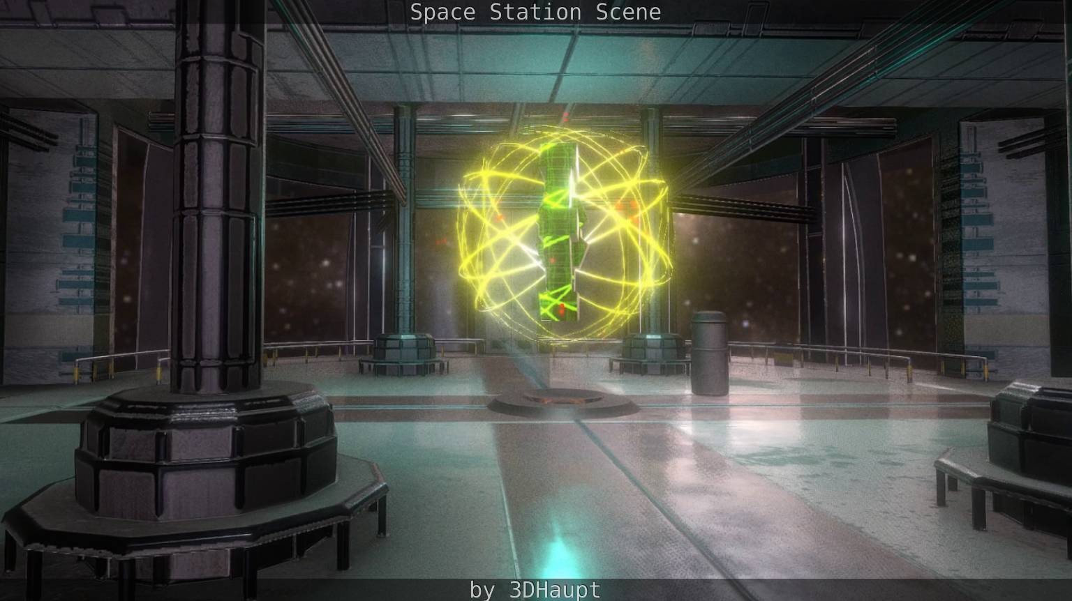 Space Station Scene Free 3D Model - .x .wrl .obj .abc .dae .tbscene ...