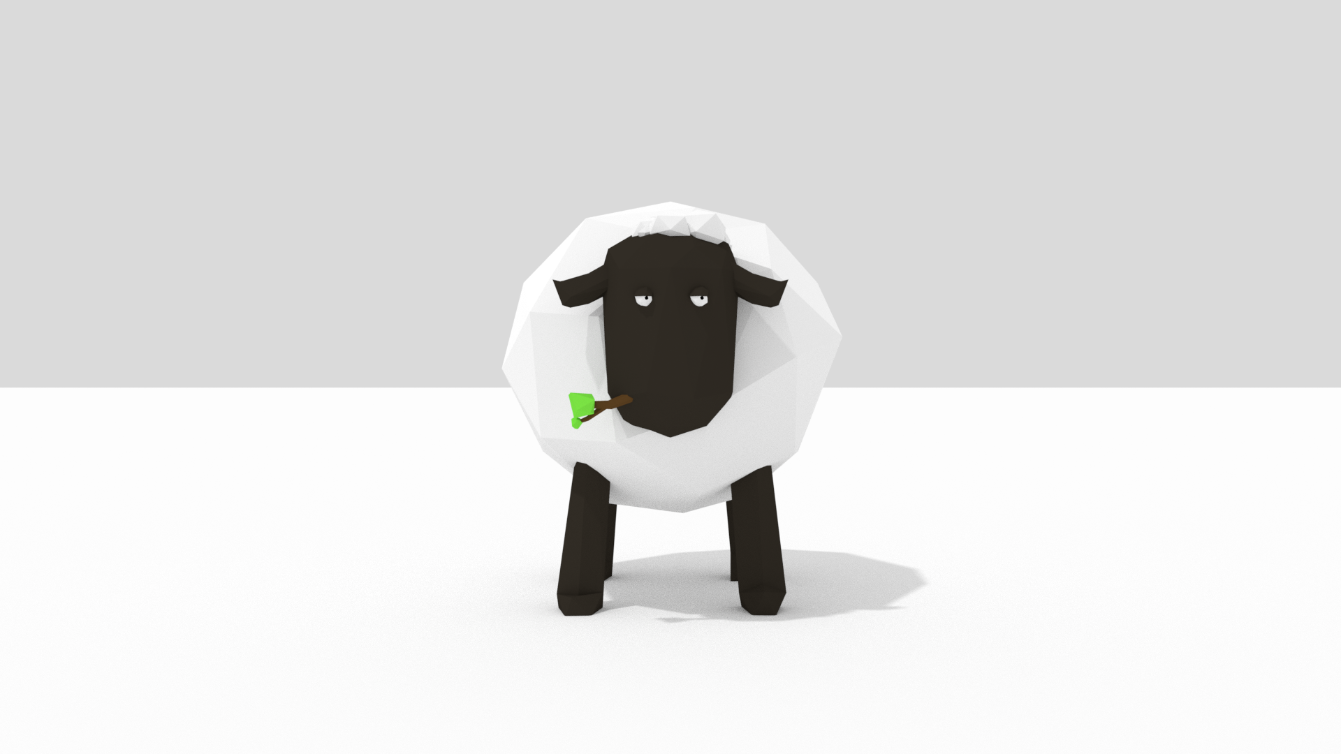 Cartoon low-poly sheep Free 3D Model - .fbx .obj .3ds - Free3D