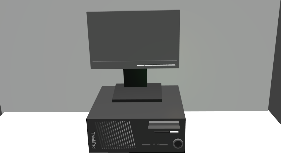 ThinkPad Desktop Free 3D Model - .obj - Free3D