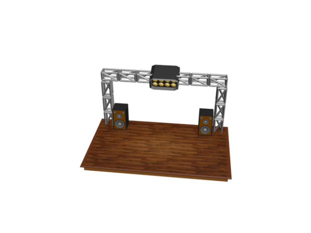 Pista de baile Modelo 3D gratis - .max - Free3D