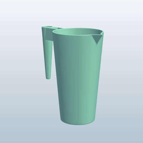 Beer Pitcher v1 Free 3D Model - .obj .stl - Free3D