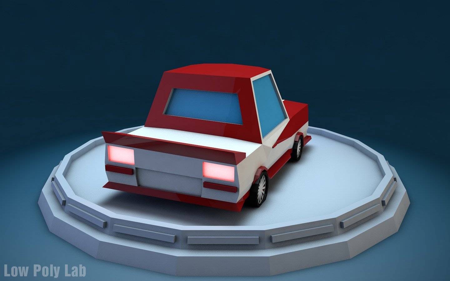 Low Poly Racing Car Free 3D Model - .obj .max .c4d .ma .blend .fbx - Free3D