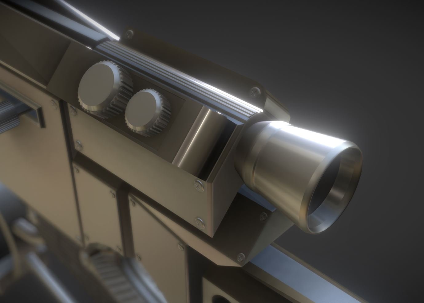 Futuristic Weapon Concept High-Poly Free 3D Model - .obj .dae .blend ...