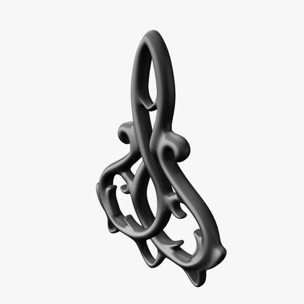 Filigree Element v2 Free 3D Model - .obj .stl - Free3D