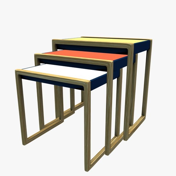 Nesting Desks v1 Free 3D Model - .obj .stl - Free3D