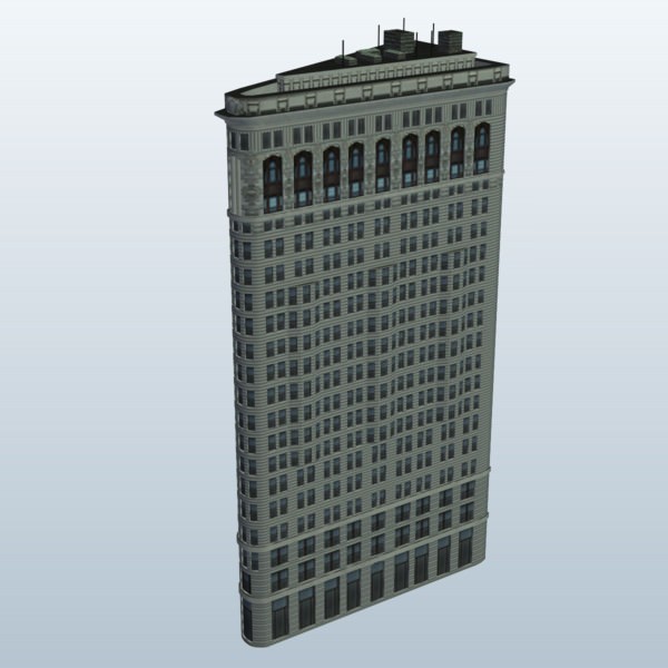 Flatiron Building v1 Free 3D Model - .obj .stl - Free3D