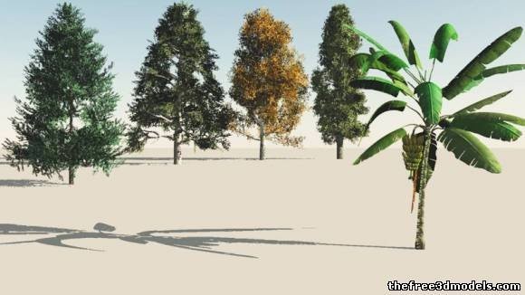 Trees 5 Free 3D Model - .3ds .sldprt - Free3D