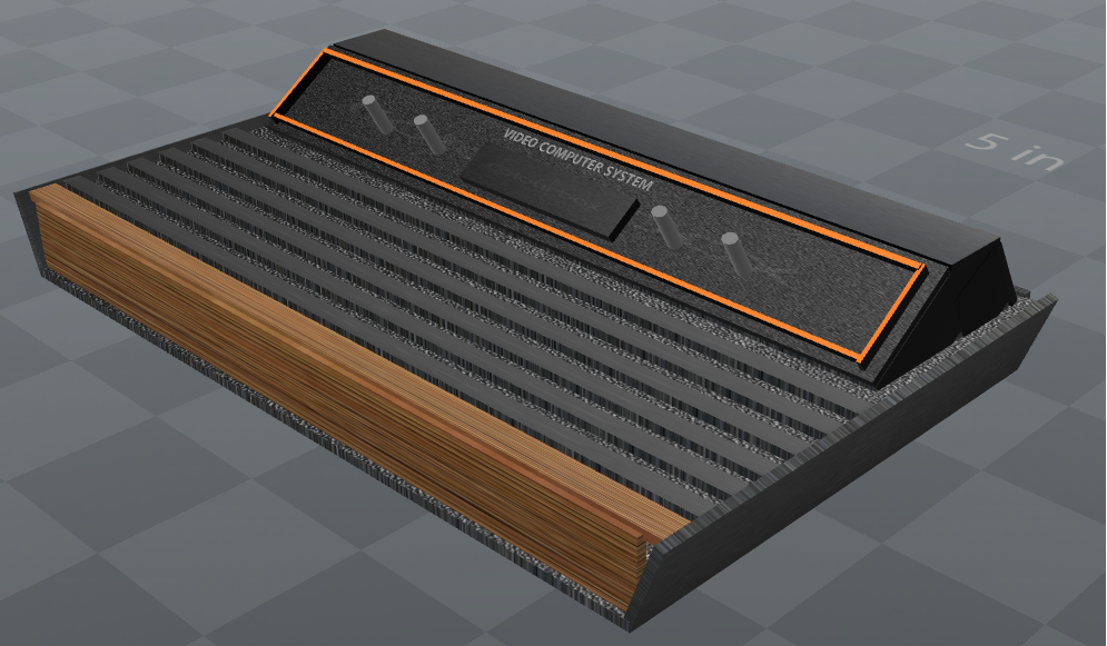 Atari Low Poly Free 3D Model - .obj - Free3D
