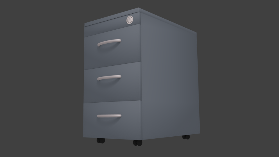 Office drawer Free 3D Model - .3ds .obj .blend .fbx - Free3D