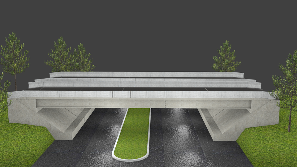 Modern bridge Free 3D Model - .fbx - Free3D