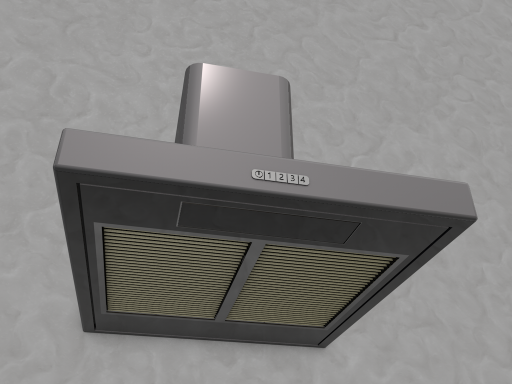 Square Cooker Canopy Free 3D Model - .3ds .obj .c4d .mtl - Free3D