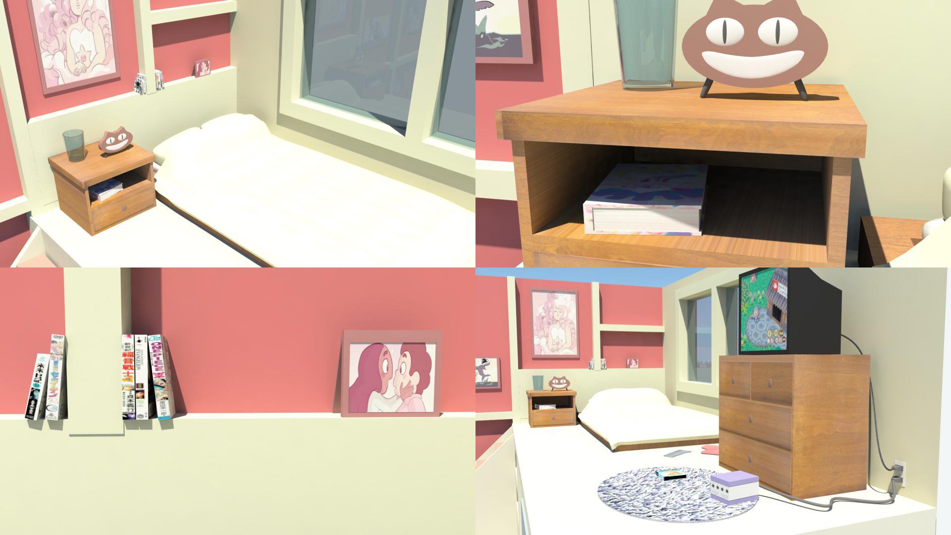 Steven Universe Room Modelo 3D gratis - .mb - Free3D