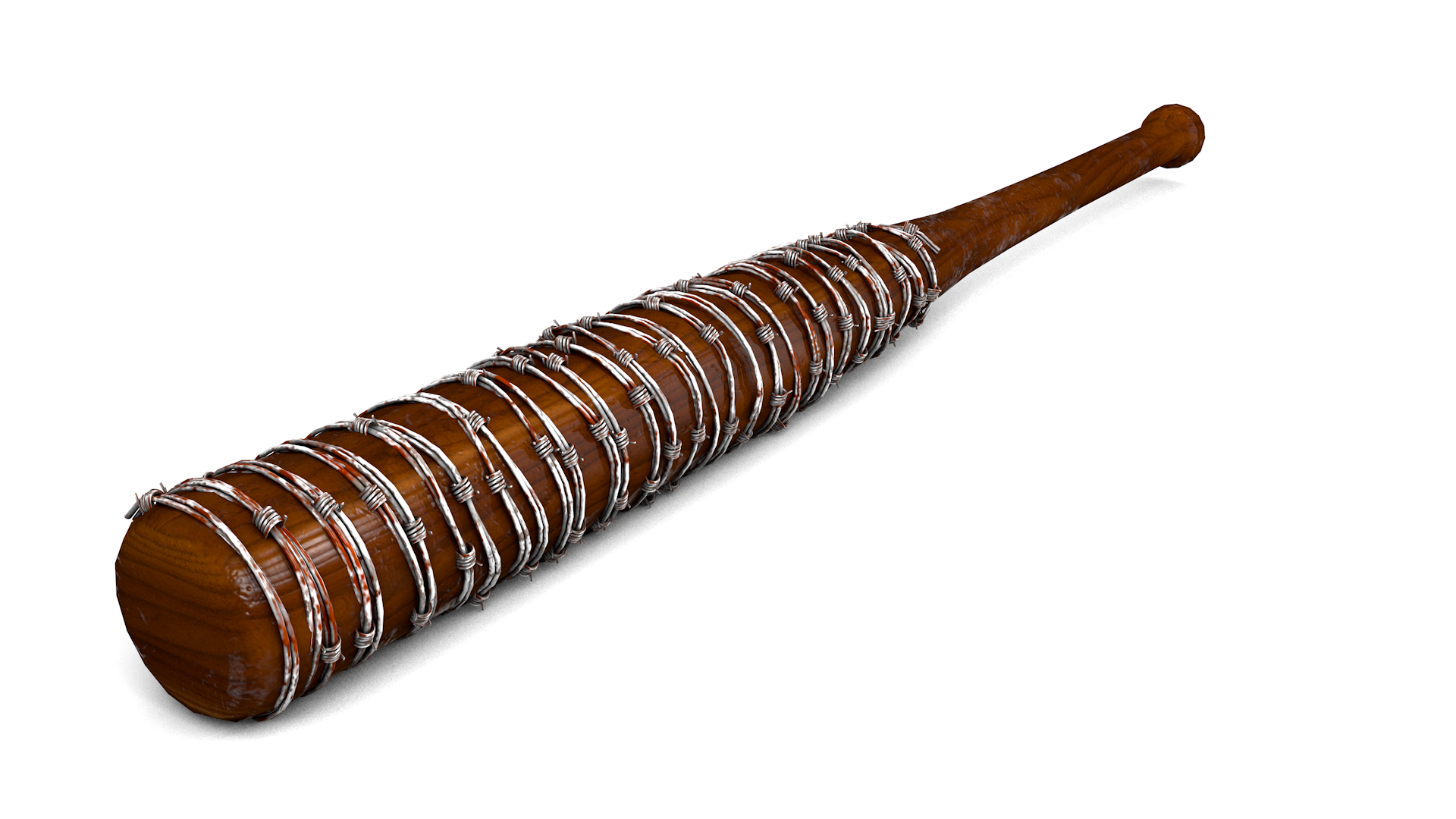 Baseball bat Lucille Free 3D Model - .fbx - Free3D